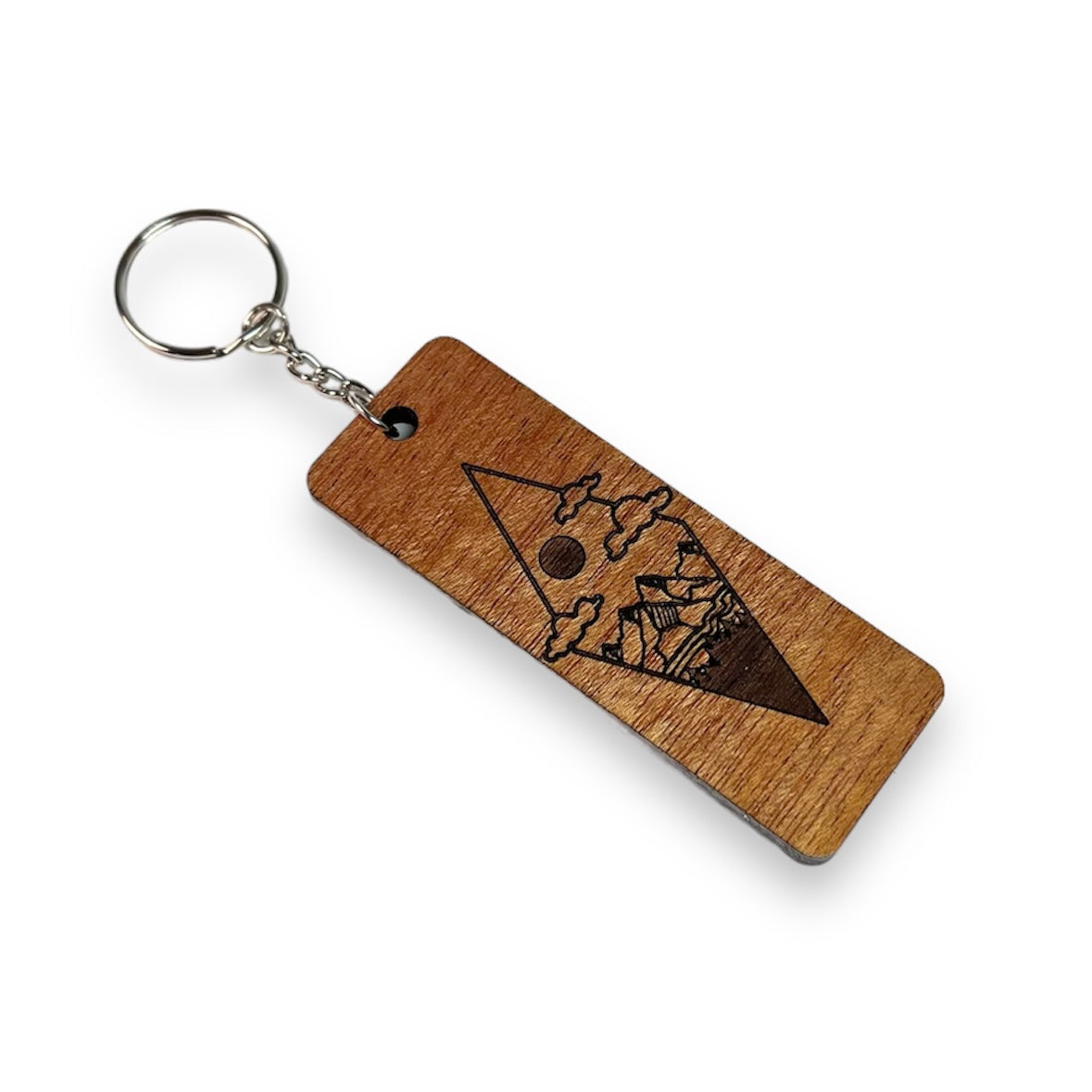 Diamond Mountain Keychain – Fierce Kitten Studio