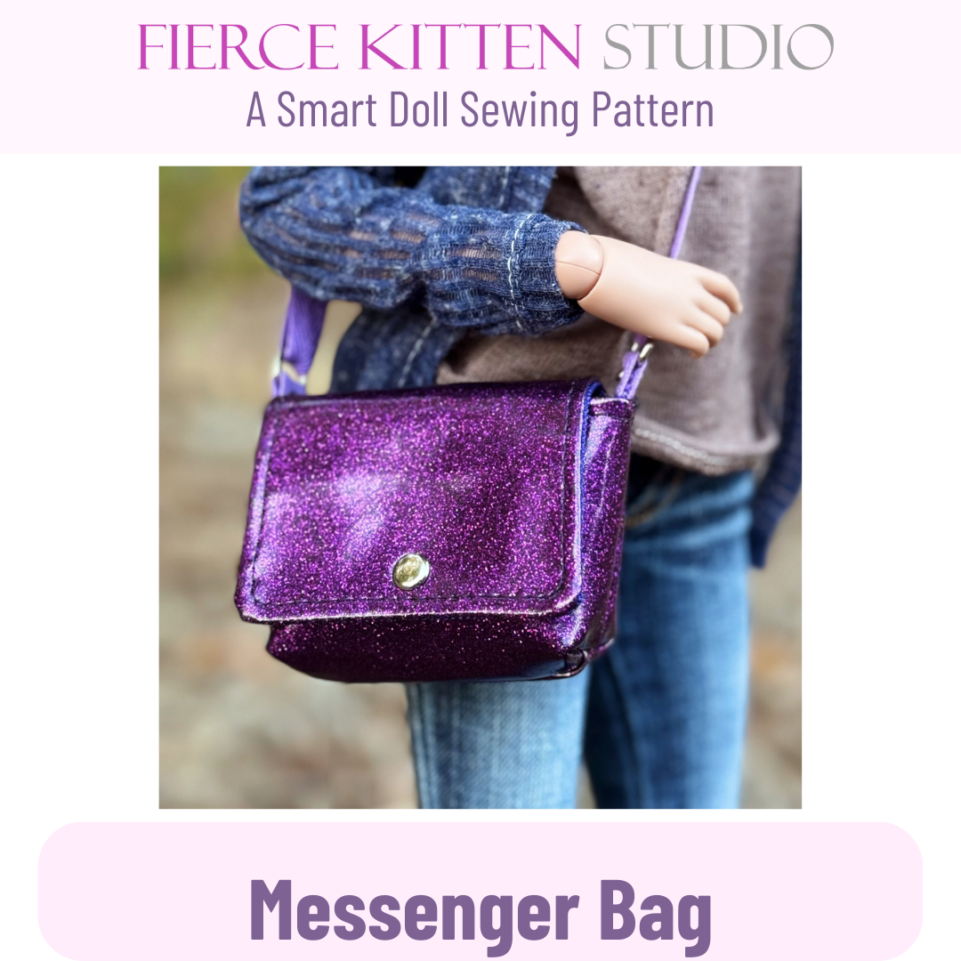 Messenger Bag - A Smart Doll Sewing Pattern – Fierce Kitten Studio